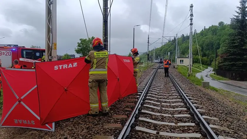 Biały Dunajec. Pociąg potrącił kobietę na przejeździe kolejowym - TVN24