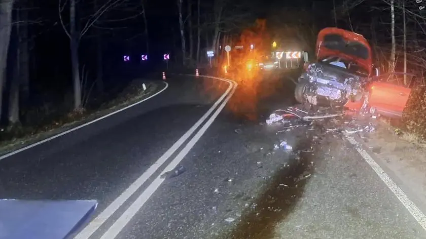 Tarnowskie Góry. Czołowe zderzenie. Cztery osoby, w tym dwoje dzieci w szpitalu - TVN24