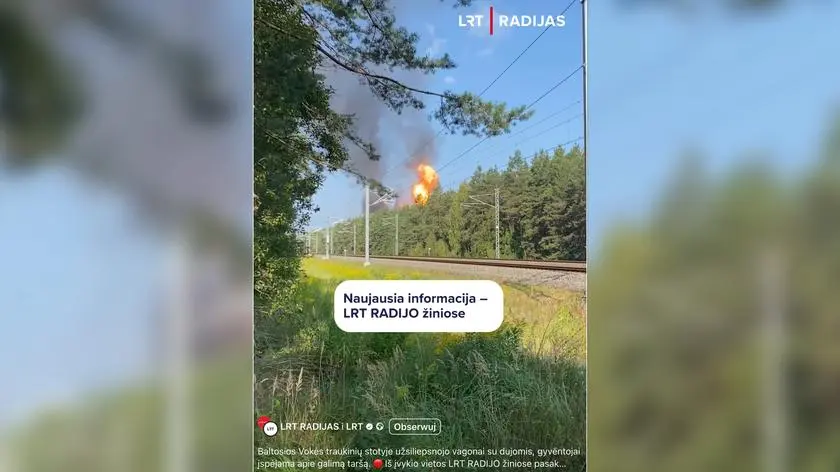 Litwa. Pożar wagonów z gazem należących do Orlenu - TVN24