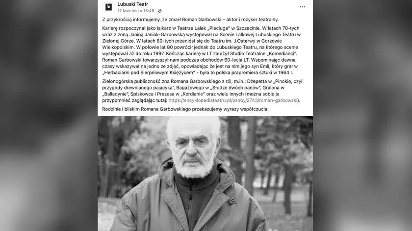 Roman Garbowski nie żyje. Aktor wystąpił m.in. w "Pianiście ...