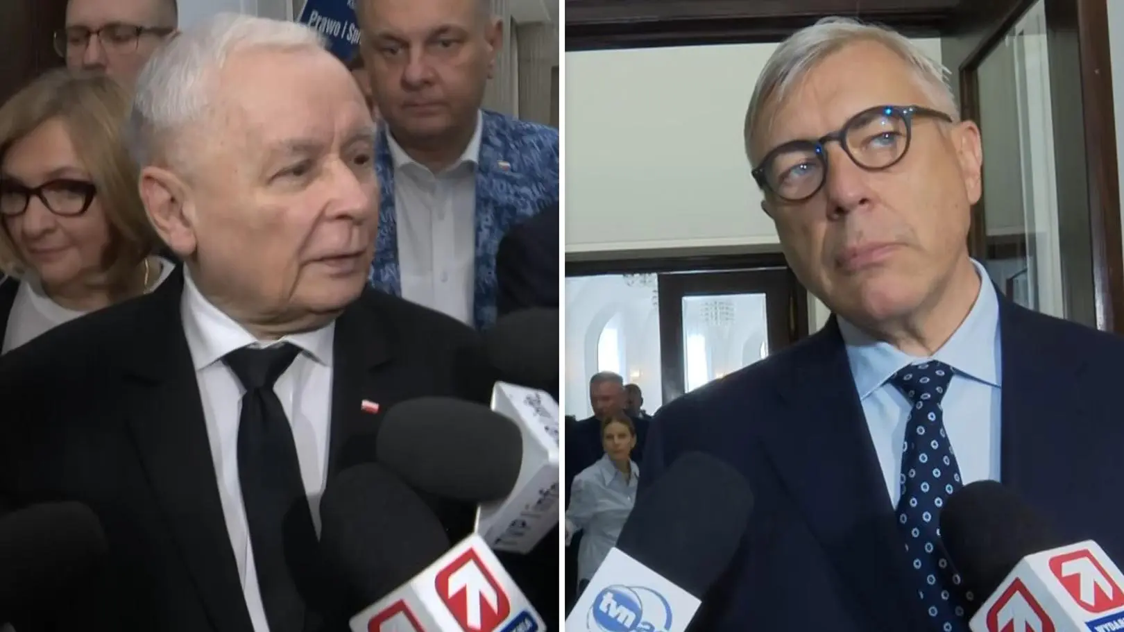 Kaczyński i Giertych po starciu w Sejmie - TVN24