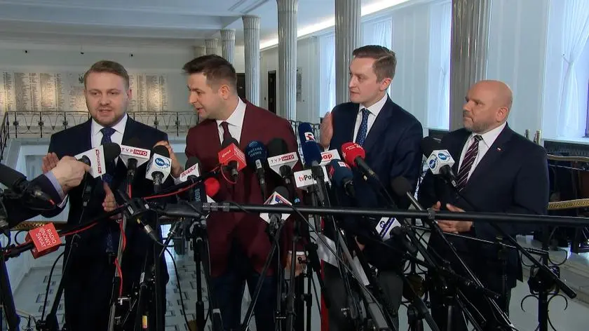 Sejm. Suwerenna Polska - konferencja, spięcie. Patryk Jaki kłóci się z ...