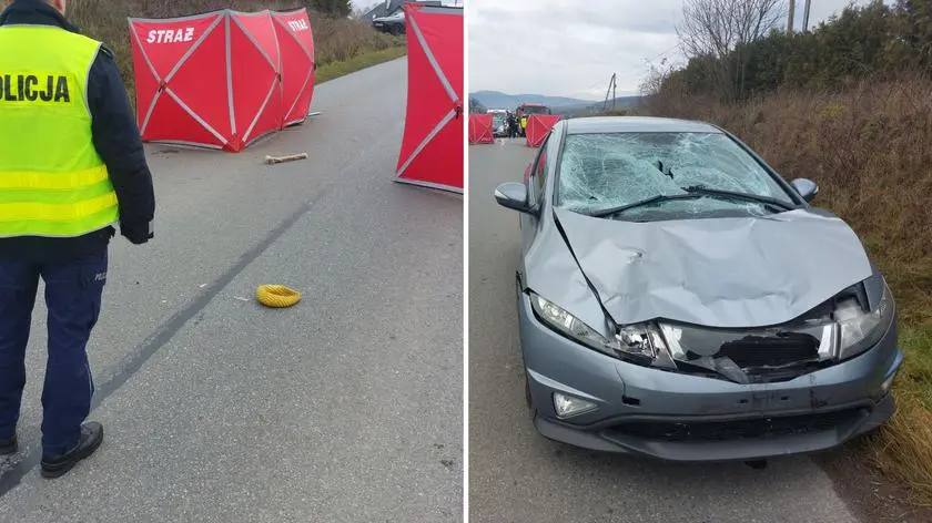 Bieździadka. Potrącenie pieszych, nie żyją dwie kobiety - TVN24