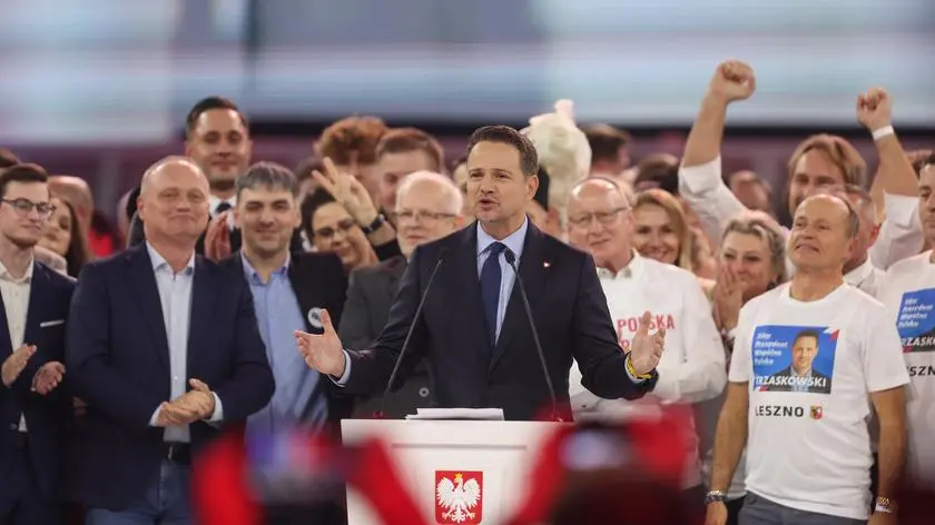 Gliwice. Rafał Trzaskowski na konwencji KO, przemówienie, start ...