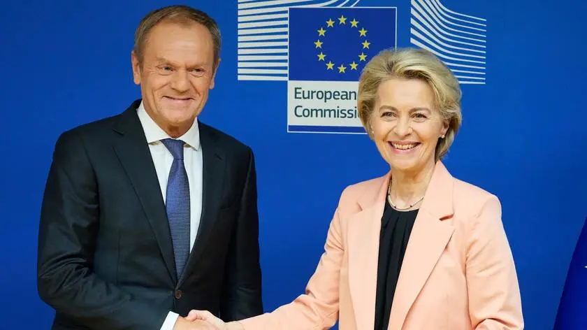 Donald Tusk premierem. Ursula von der Leyen, Charles Michel i Roberta Metsola składają ...