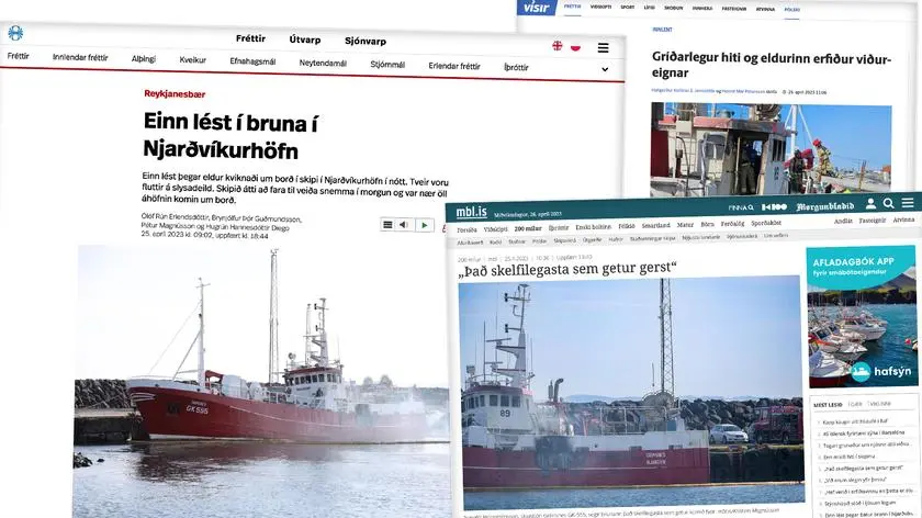 Islandia, Njardvik. Media: Polak zginął w pożarze na kutrze rybackim ...