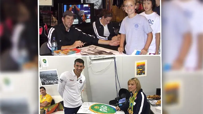 Rio 2016. Katie Ledecky i Michael Phelps i historia z autografami | TVN24