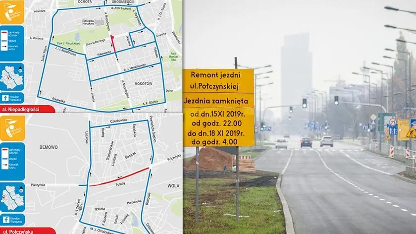 Warszawa. Frezowanie w alei Niepodległości i Połczyńskiej. Utrudnienia i objazdy | TVN Warszawa