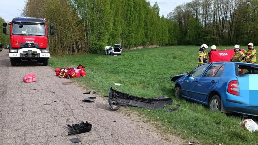 Galomin, Płońsk. Jedna osoba zginęła, cztery, w tym dziecko, są ranne | TVN Warszawa