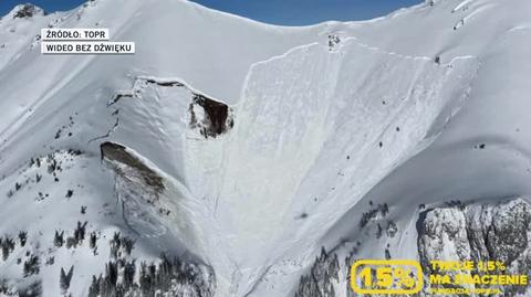 W Karkonoszach w okolicy Białego Jaru zeszła lawina. Ratownicy GOPR ...