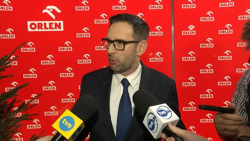 Daniel Obajtek pytany o projekt umowy między Orlenem a Saudi Aramco ...