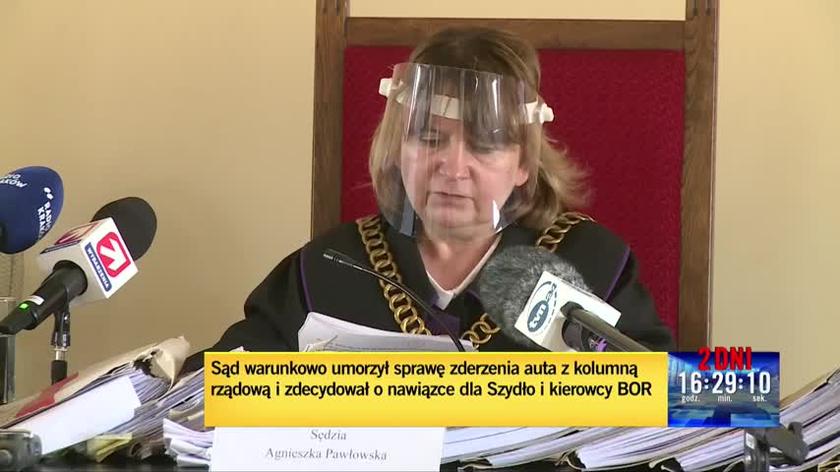 Oświęcim. Wypadek Beaty Szydło. Sąd umorzył warunkowo postępowanie, co to oznacza dla Sebastiana ...