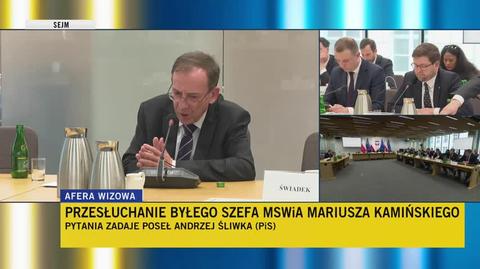 Mariusz Kamiński przed komisją śledczą. Afera wizowa. Zeznania Kamińskiego ws. Edgara Kobosa i ...