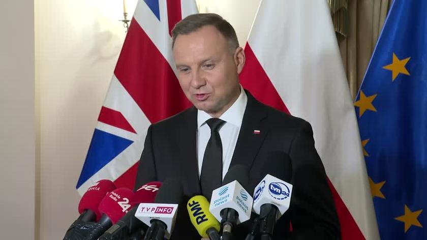 Prezydent Andrzej Duda zaprosił brytyjskiego króla Karola III do Polski - TVN24
