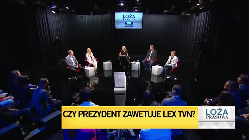 Lex TVN. Media. "Loża prasowa", wydanie specjalne - dyskusja ...