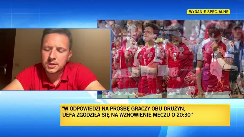 Christian Eriksen reanimowany, zasłabł na boisku. Edward Durda i Paweł ...