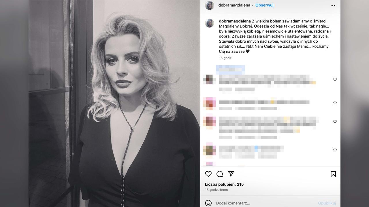 Magdalena Dobrowolska nie żyje. Charakteryzatorka filmowa - znana jako ...
