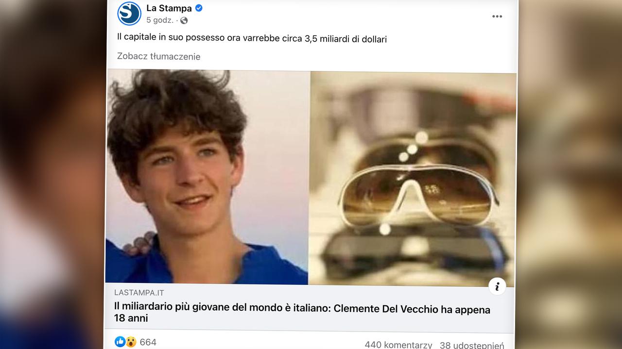 Włochy. Najmłodszy miliarder na świecie. Kim jest 18-letni Clemente Del ...