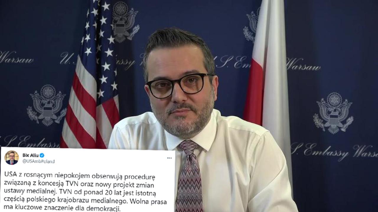 Koncesja TVN i TVN24 a ustawa medialna PiS. Bix Aliu, chargé d'affaires ...
