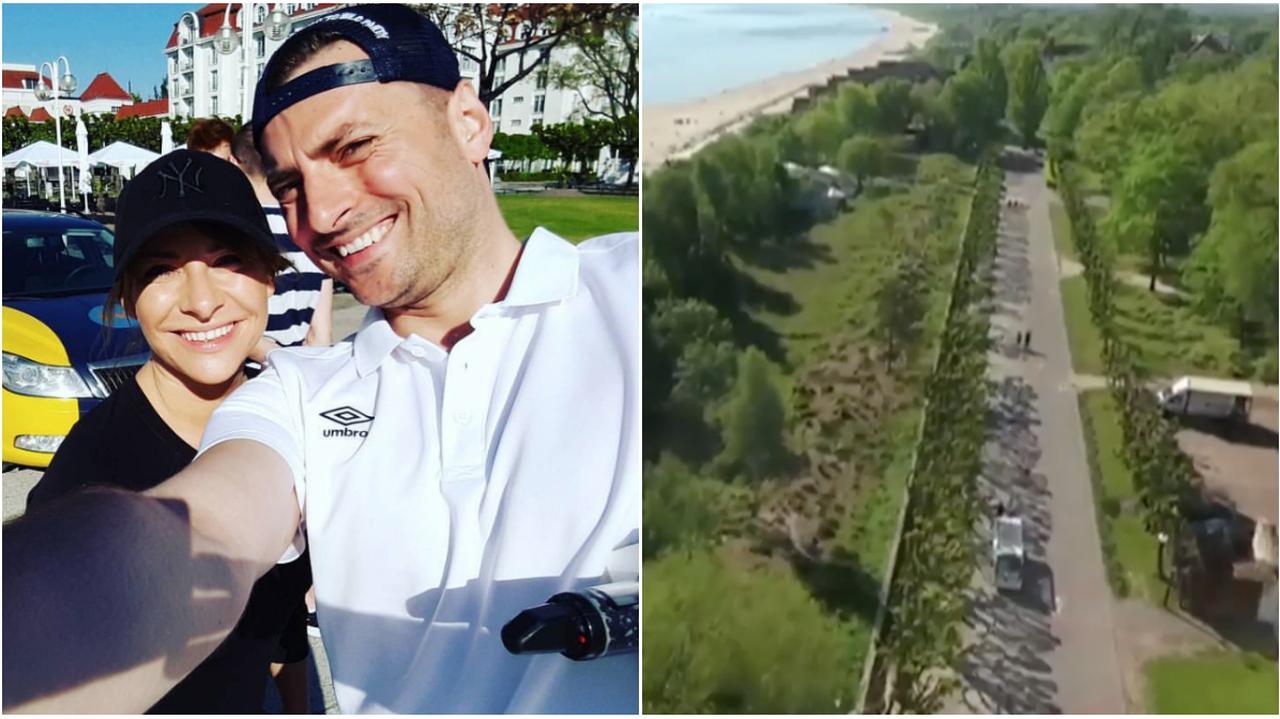 Sopot: Daniel Stenzel biega z Magdą Soszyńską - TVN24
