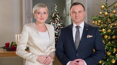 Życzenia noworoczne od pary prezydenckiej - TVN24
