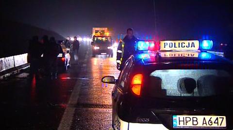 Karambol na autostradzie A4 - TVN24